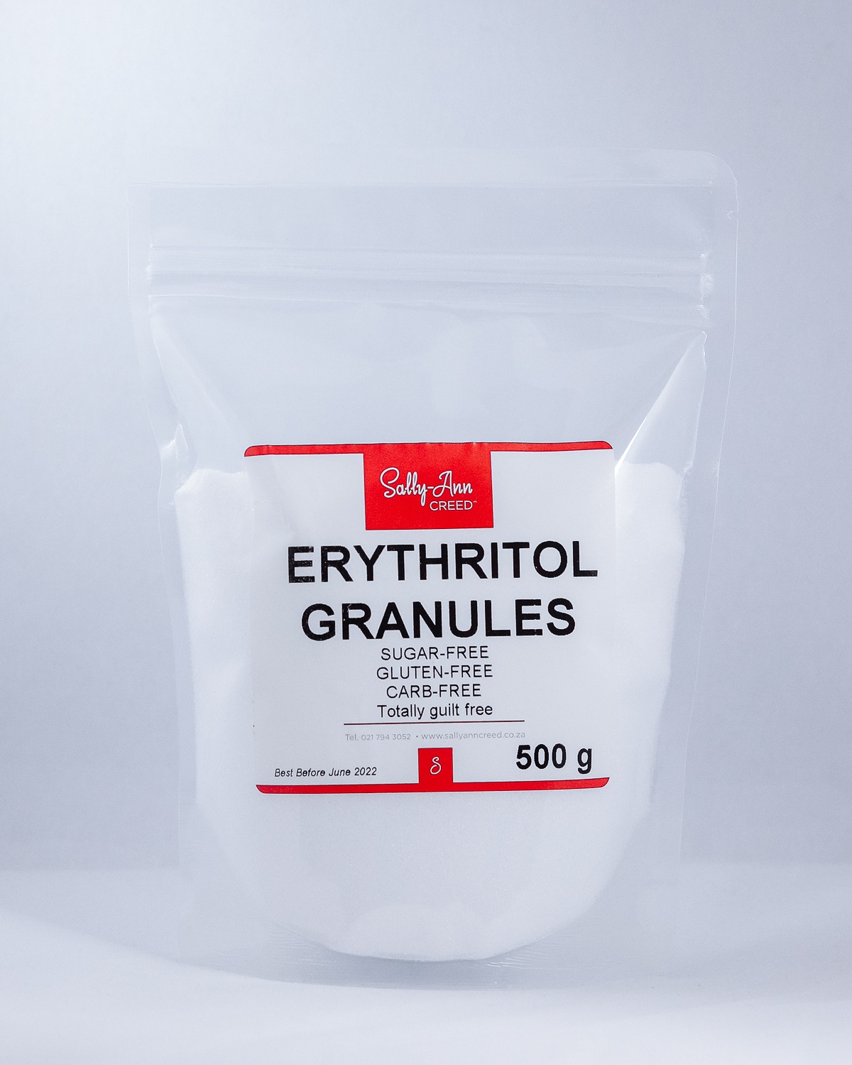Erythritol granules 500g pure, A-Grade zero calories or carbs - Sally ...