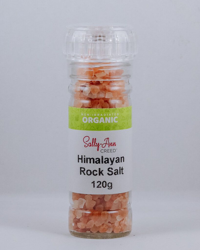 Himalayan pink rock salt with grinder 120g - Sally-Ann Creed