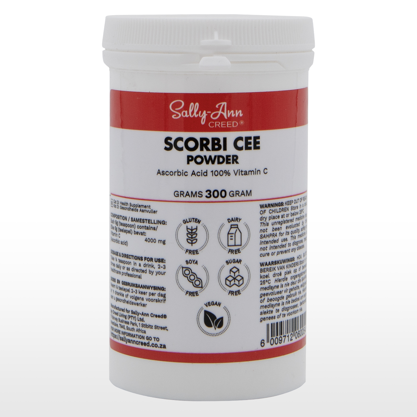 Scorbi-Cee (Ascorbic Acid) - 300g - Sally-Ann Creed