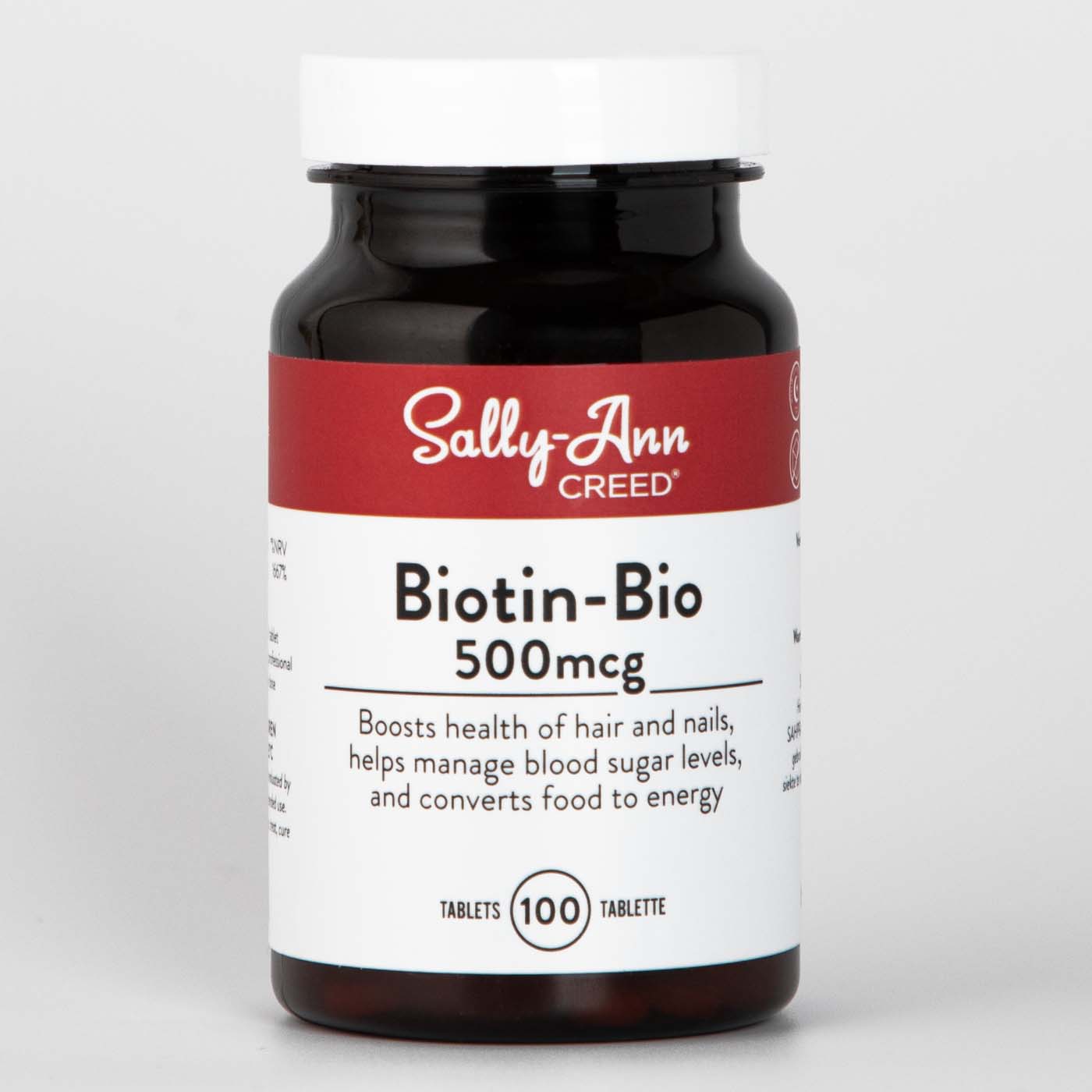 Biotin-Bio Tablets 500mcg x 100s - Sally-Ann Creed